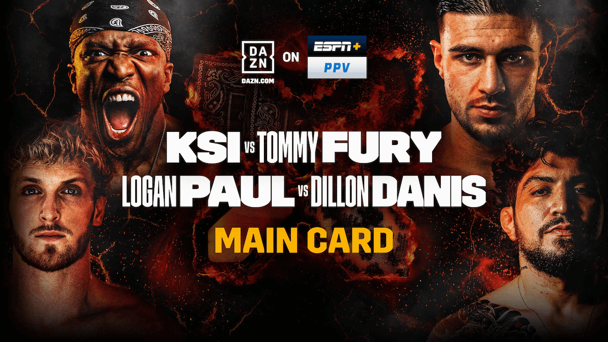 How To Watch KSI vs. Fury / Logan Paul vs. Danis PPV